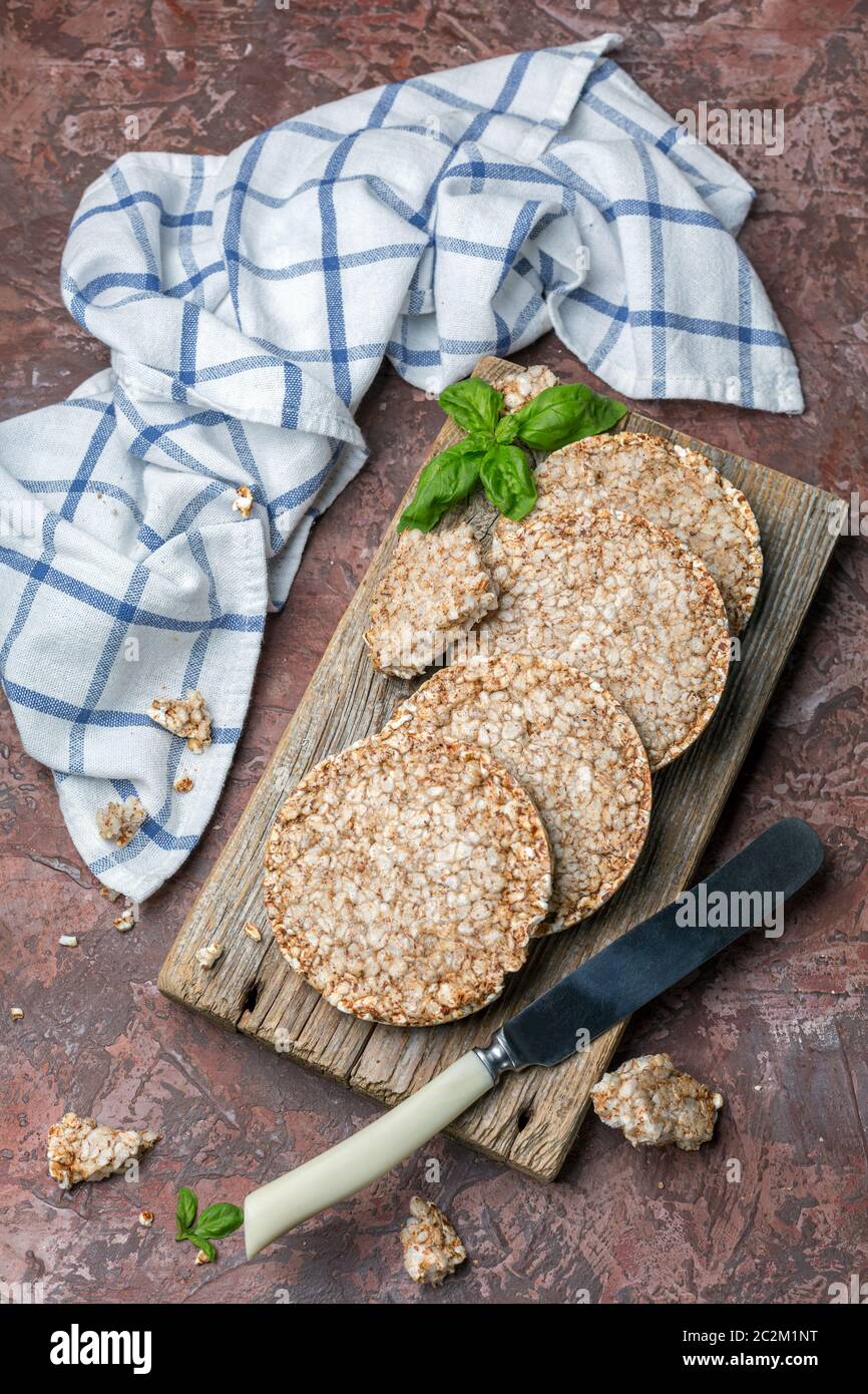 Rye whole grain crisps Stock Photo - Alamy