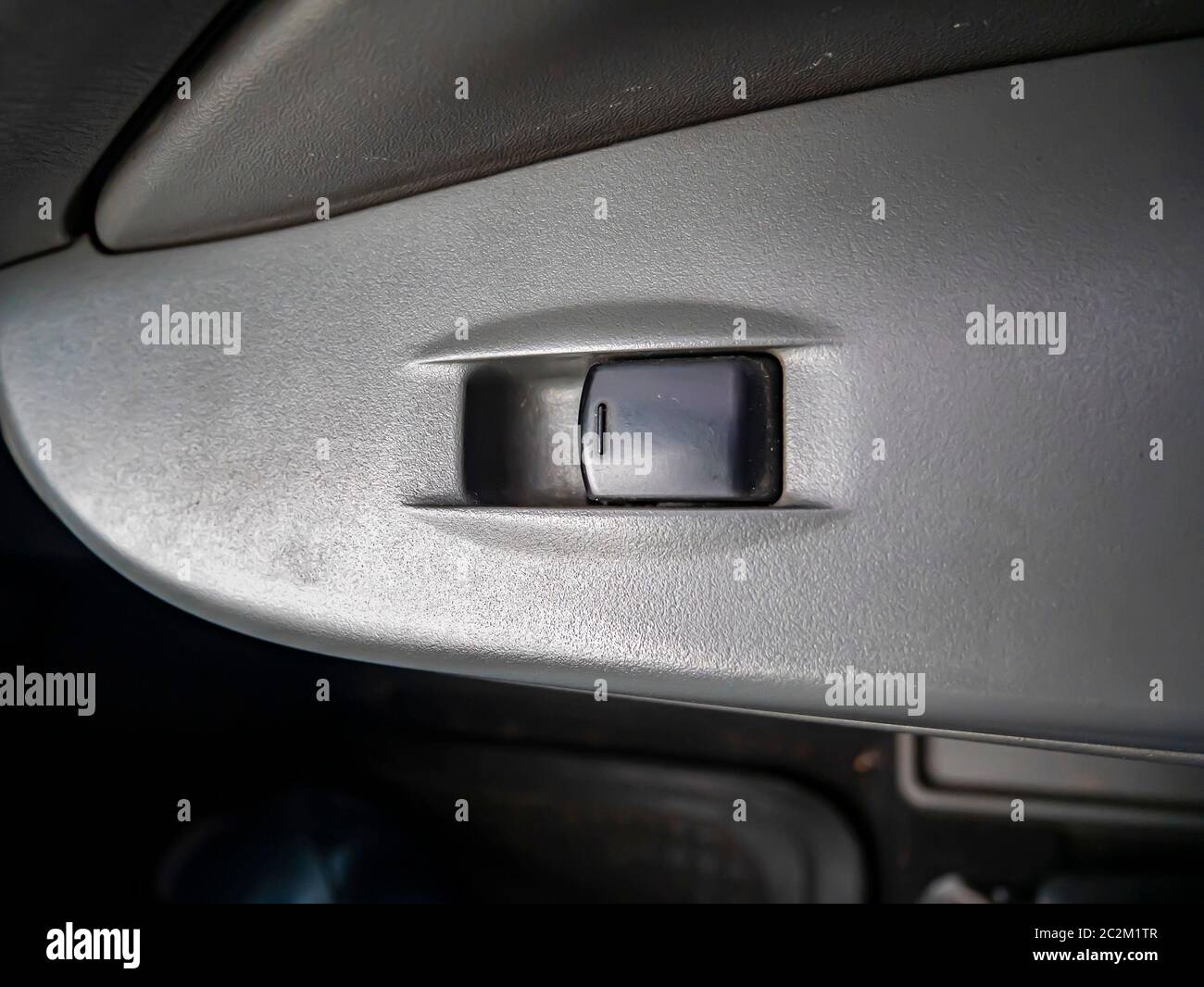 Power window button of a car. Place for text. Transport Stock Photo - Alamy