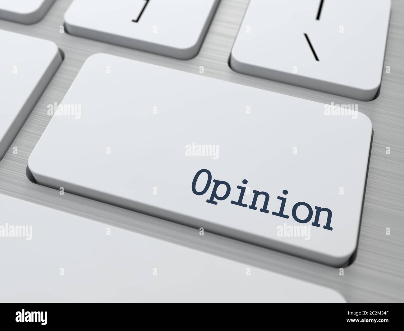 Opinion - Business Concept. Button on Modern Computer Keyboard. 3D ...