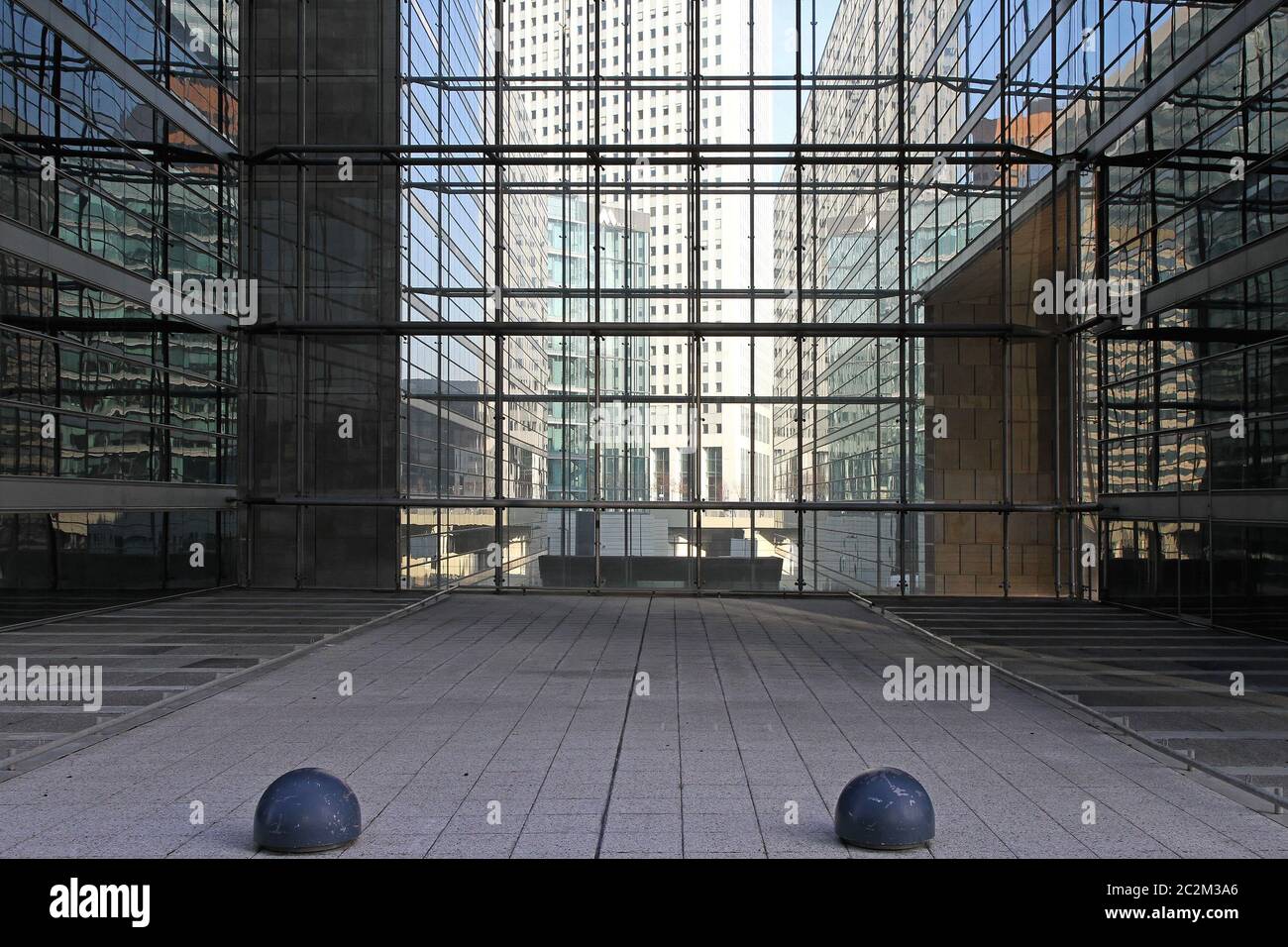 Modern glass office buildings and skyscrapers in Paris Stock Photo - Alamy