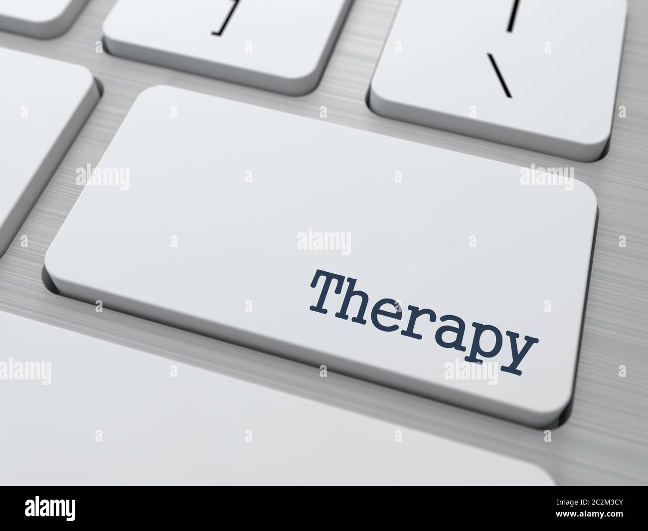 Therapy - Medical Concept. Button on Modern Computer Keyboard. 3D ...
