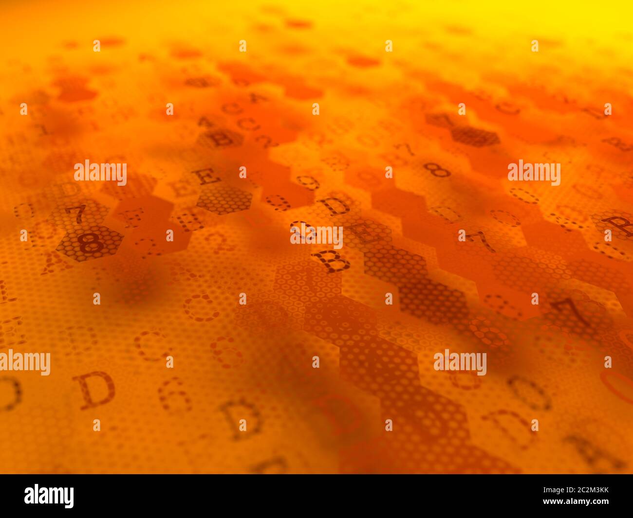 Digital Background. Pixelated Series Of Numbers Of Red Color on the ...