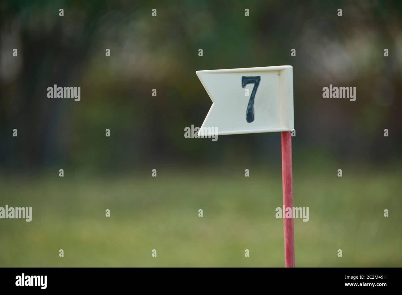 Golf hole flag number hi-res stock photography and images - Alamy