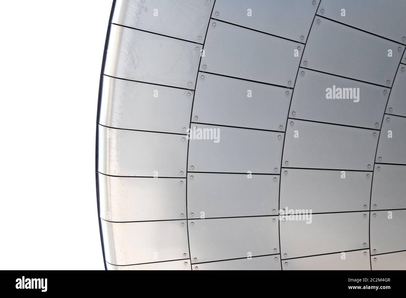 Aluminum tiles at modern building exterior Stock Photo - Alamy