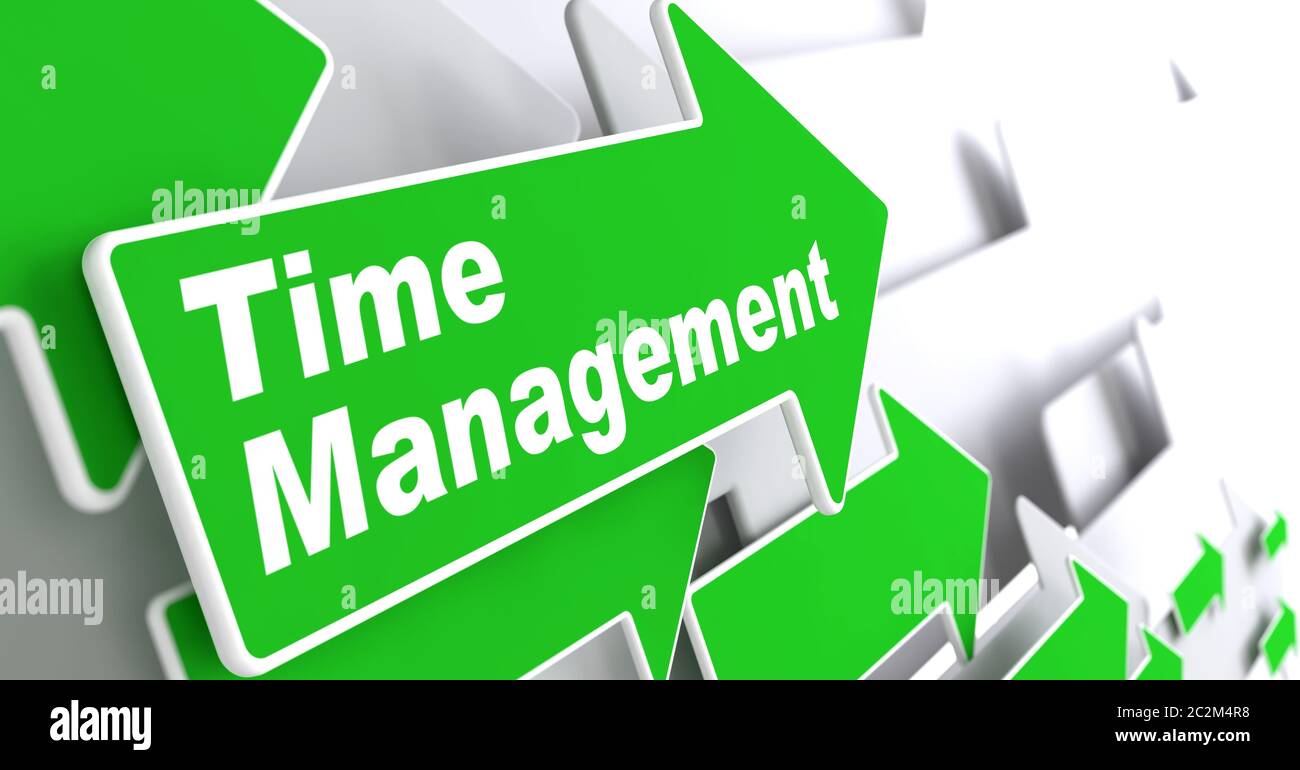Time Management - Business Concept. Green Arrow with "Time Management ...