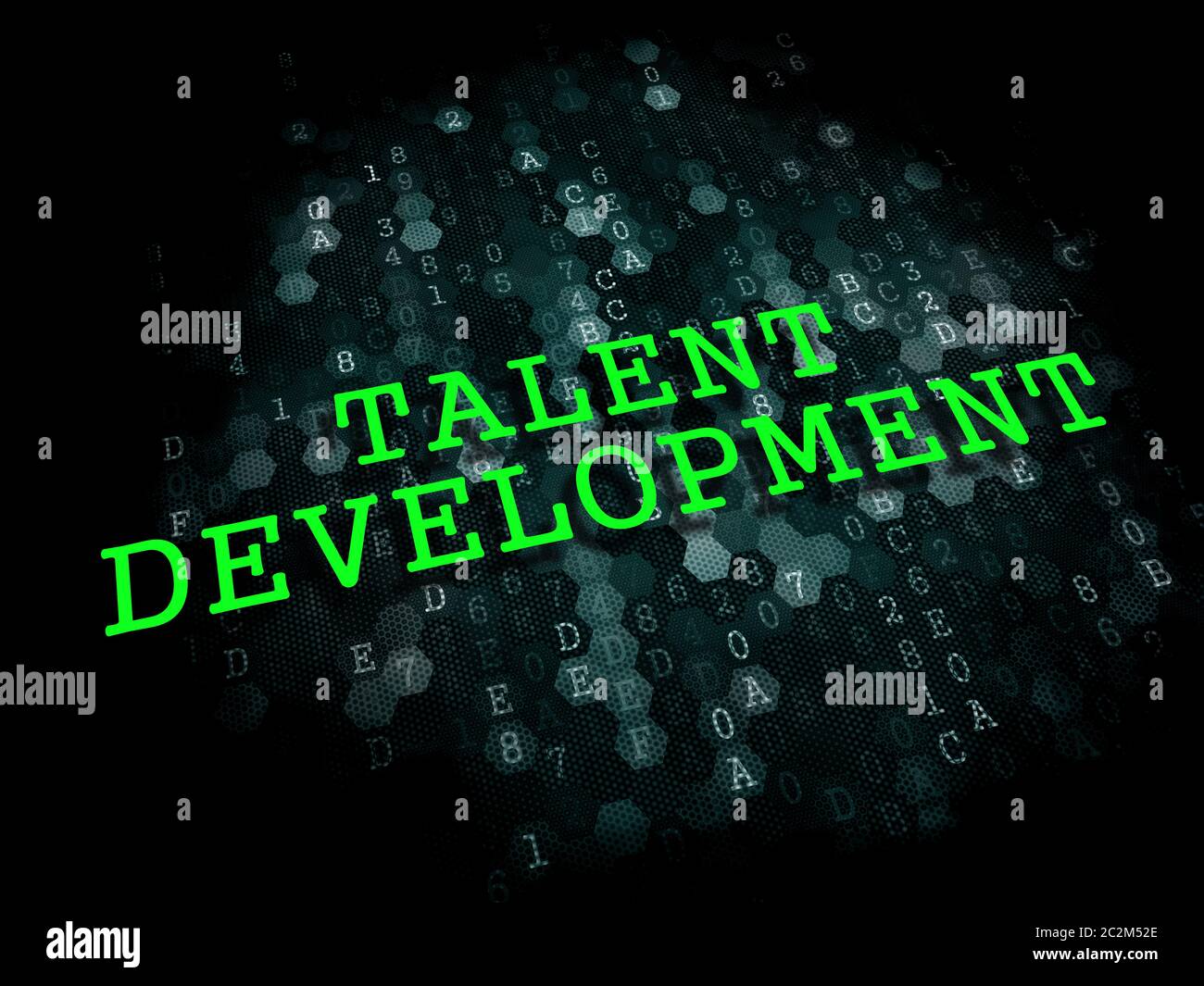 Talent Development. Business Educational Concept. The Word in Light ...