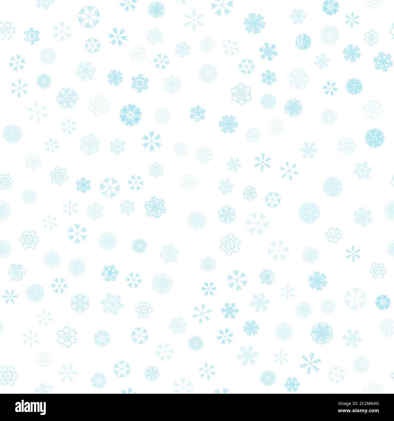 Snow falling light blue background Cut Out Stock Images & Pictures - Alamy