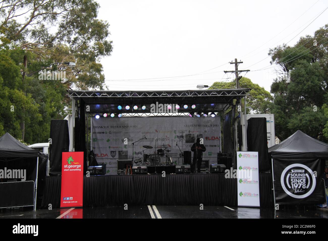 The St Johns Road stage at the Glebe Festival in Sydney Stock Photo - Alamy