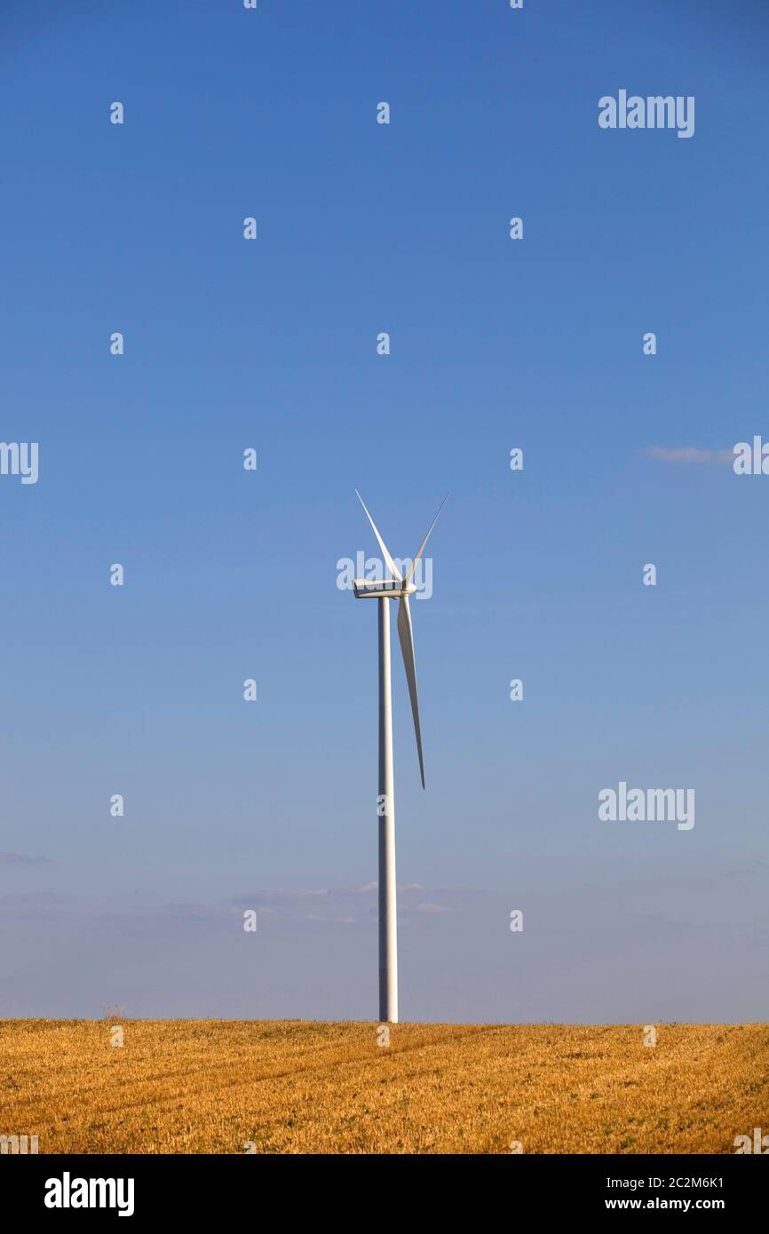 farm of windturbines in the north of France Stock Photo - Alamy