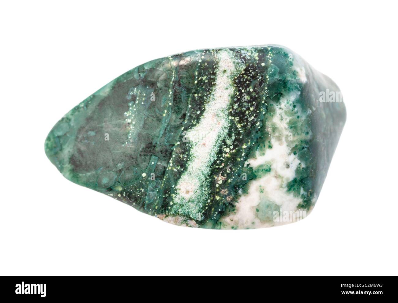 closeup of sample of natural mineral from geological collection ...