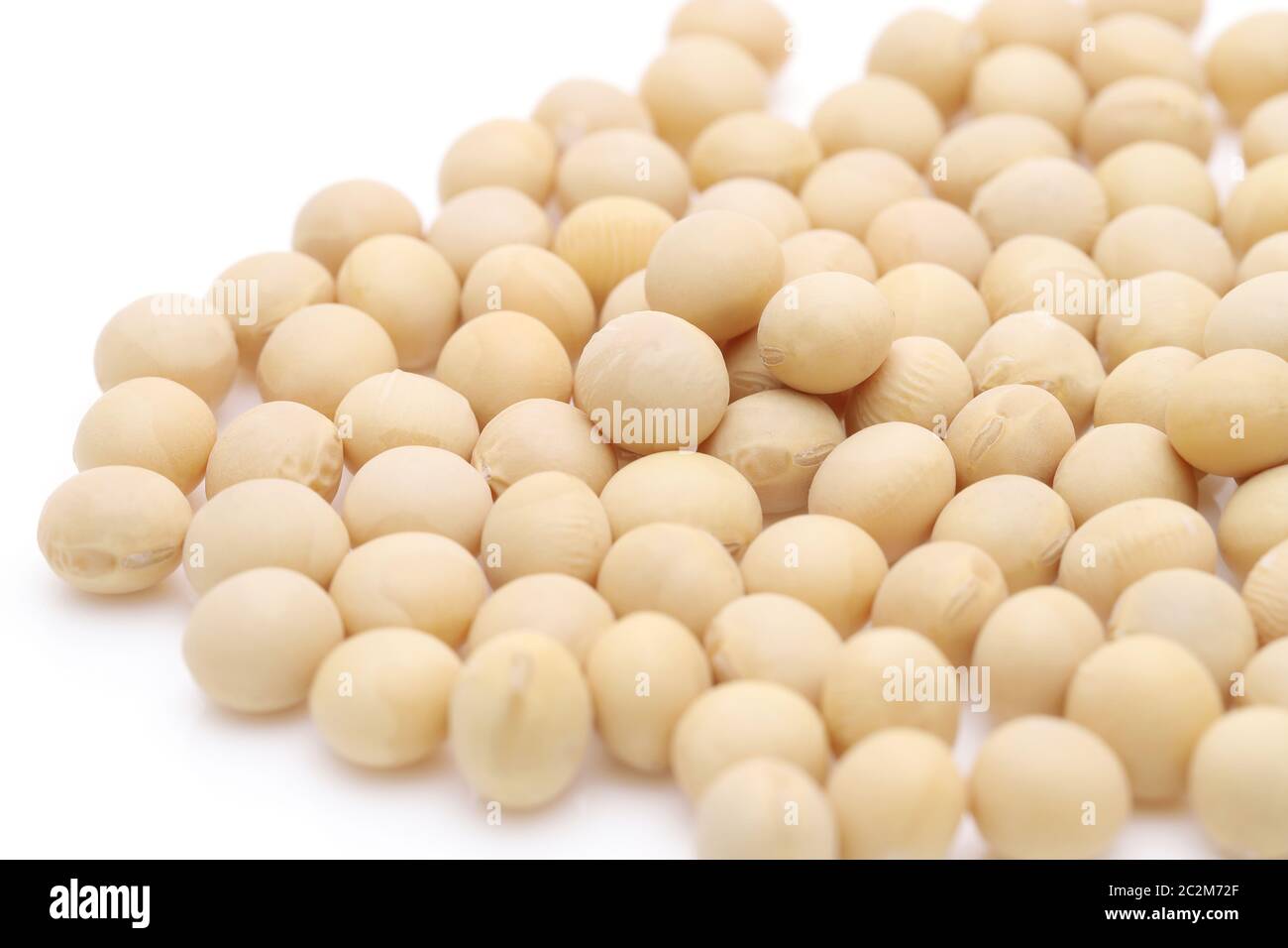 Japanese soybeans daizu on white background Stock Photo - Alamy