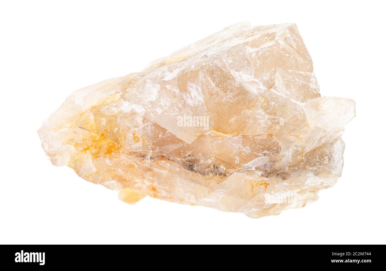 closeup of sample of natural mineral from geological collection - rough ...