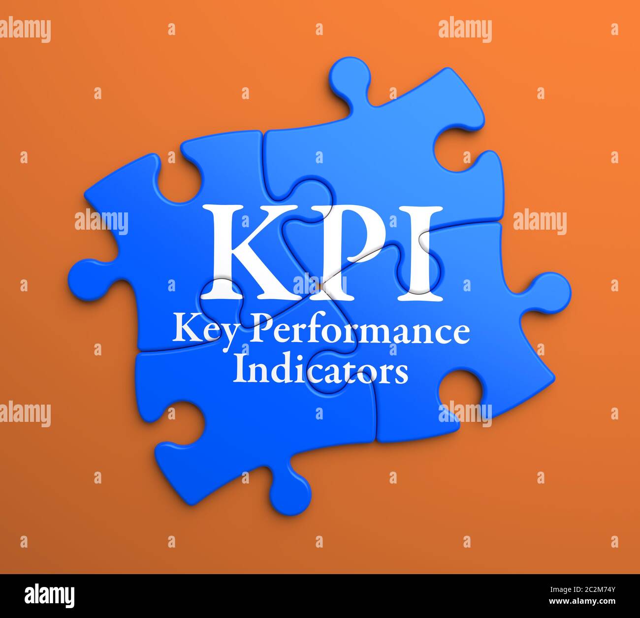 KPI - Key Performance Indicators - Written on Blue Puzzle Pieces on ...