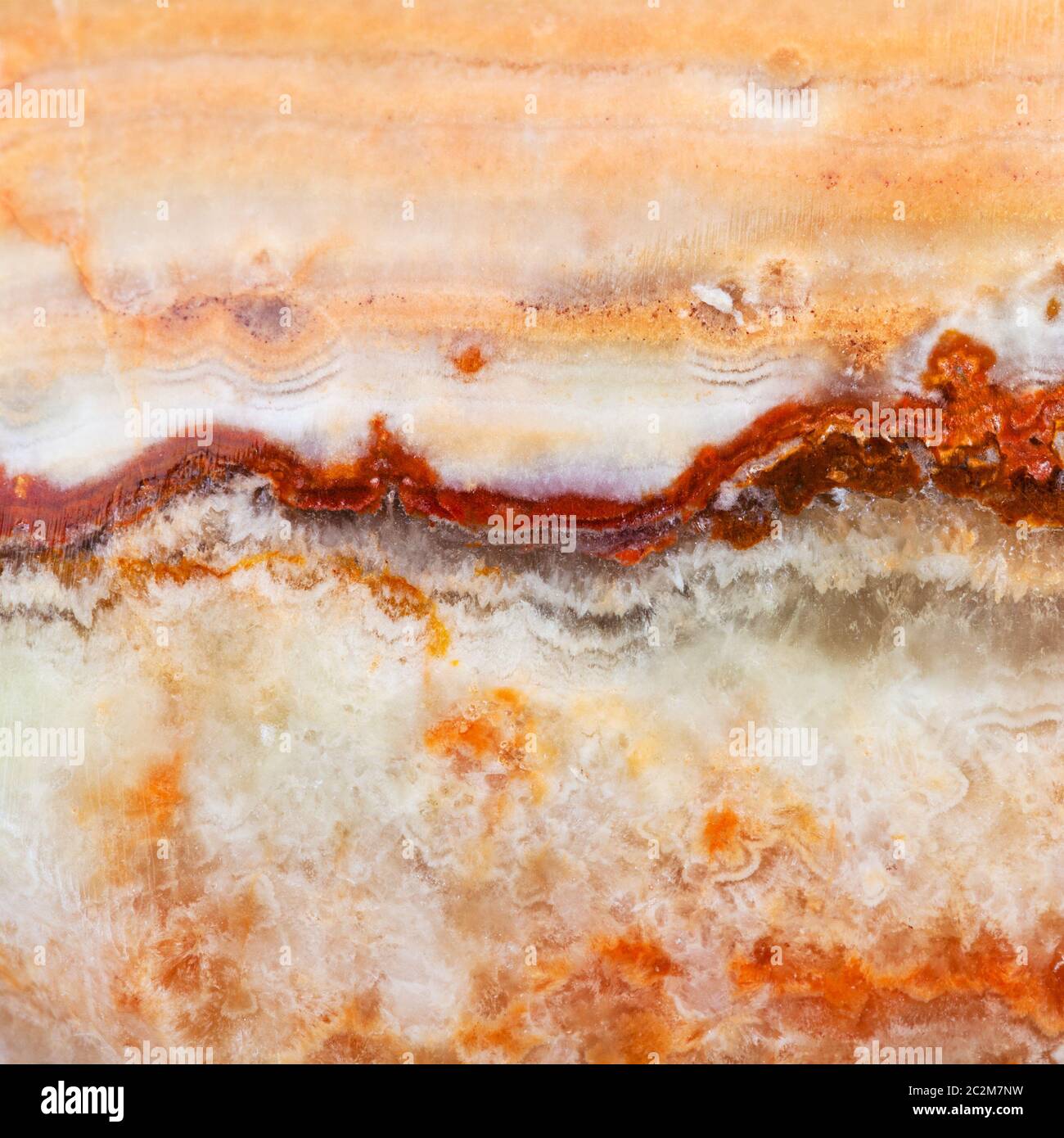 square background from polished natural banded Calcite Onyx rock (onyx ...