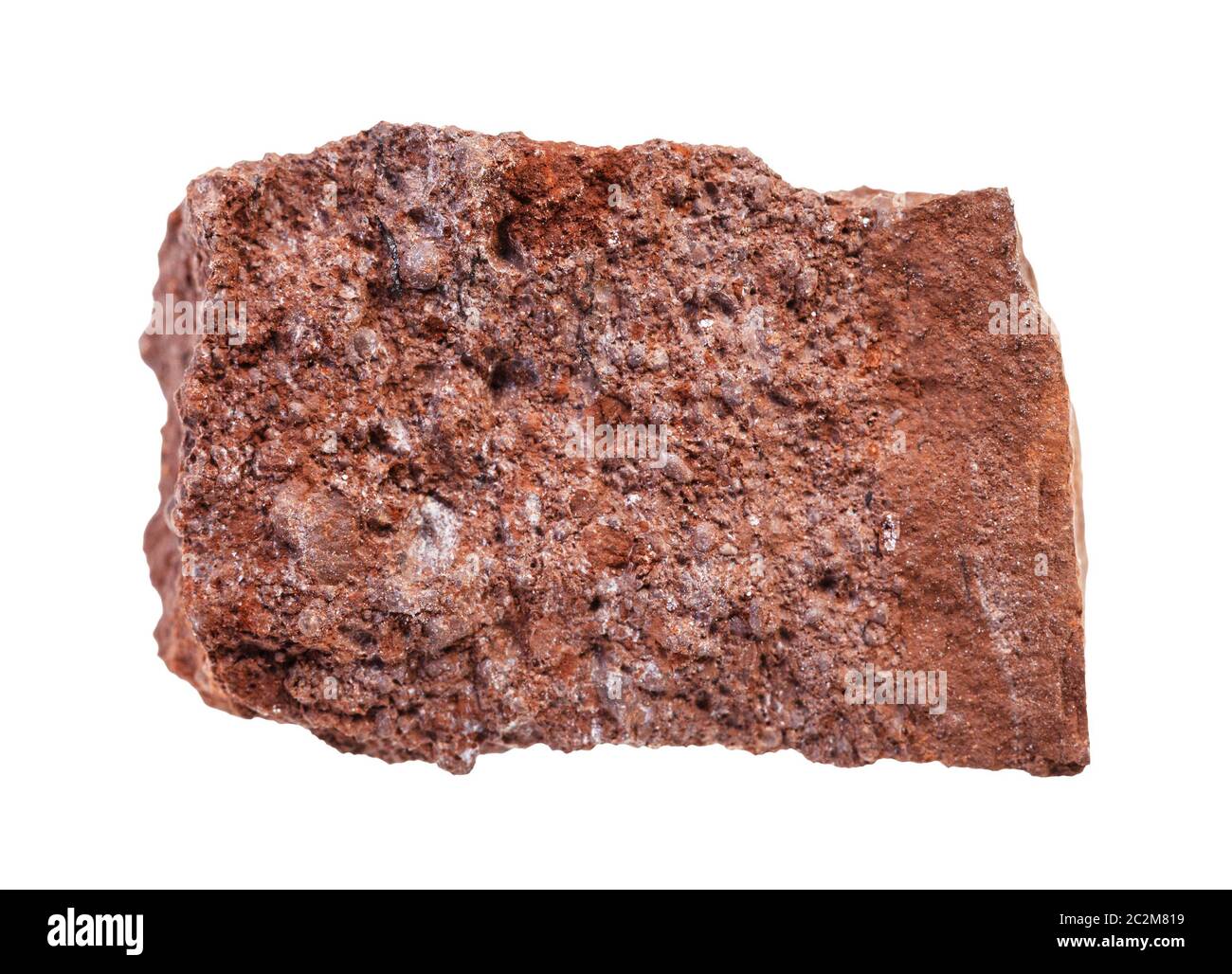 closeup of sample of natural mineral from geological collection - raw ...