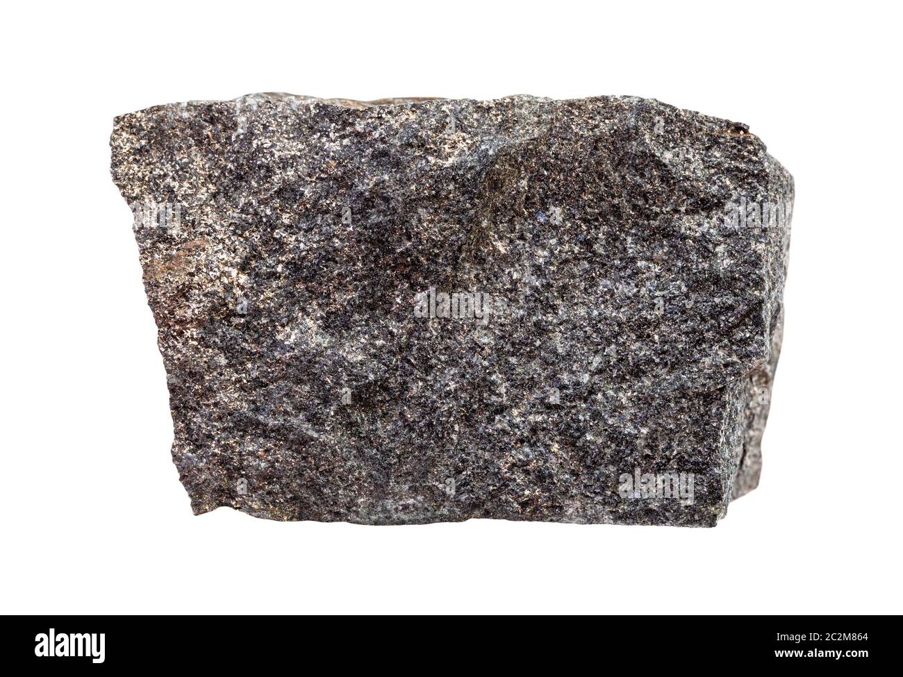 closeup of sample of natural mineral from geological collection - raw ...