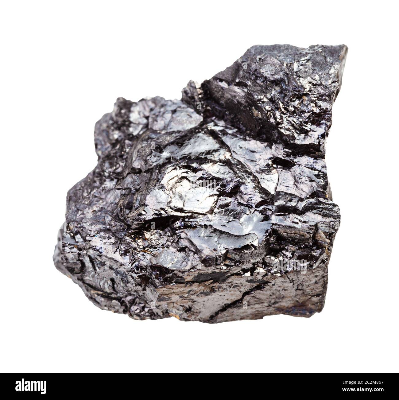 closeup of sample of natural mineral from geological collection - rough ...