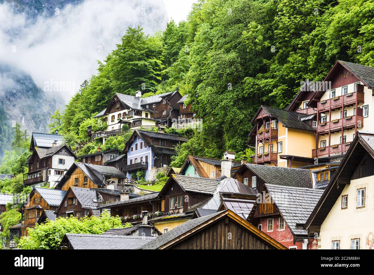 Austrian medieval architecture Stock Photo - Alamy