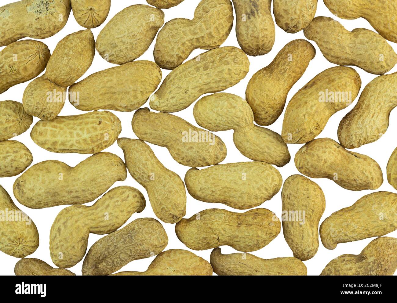 Pile of peanus isolated on white background Stock Photo - Alamy