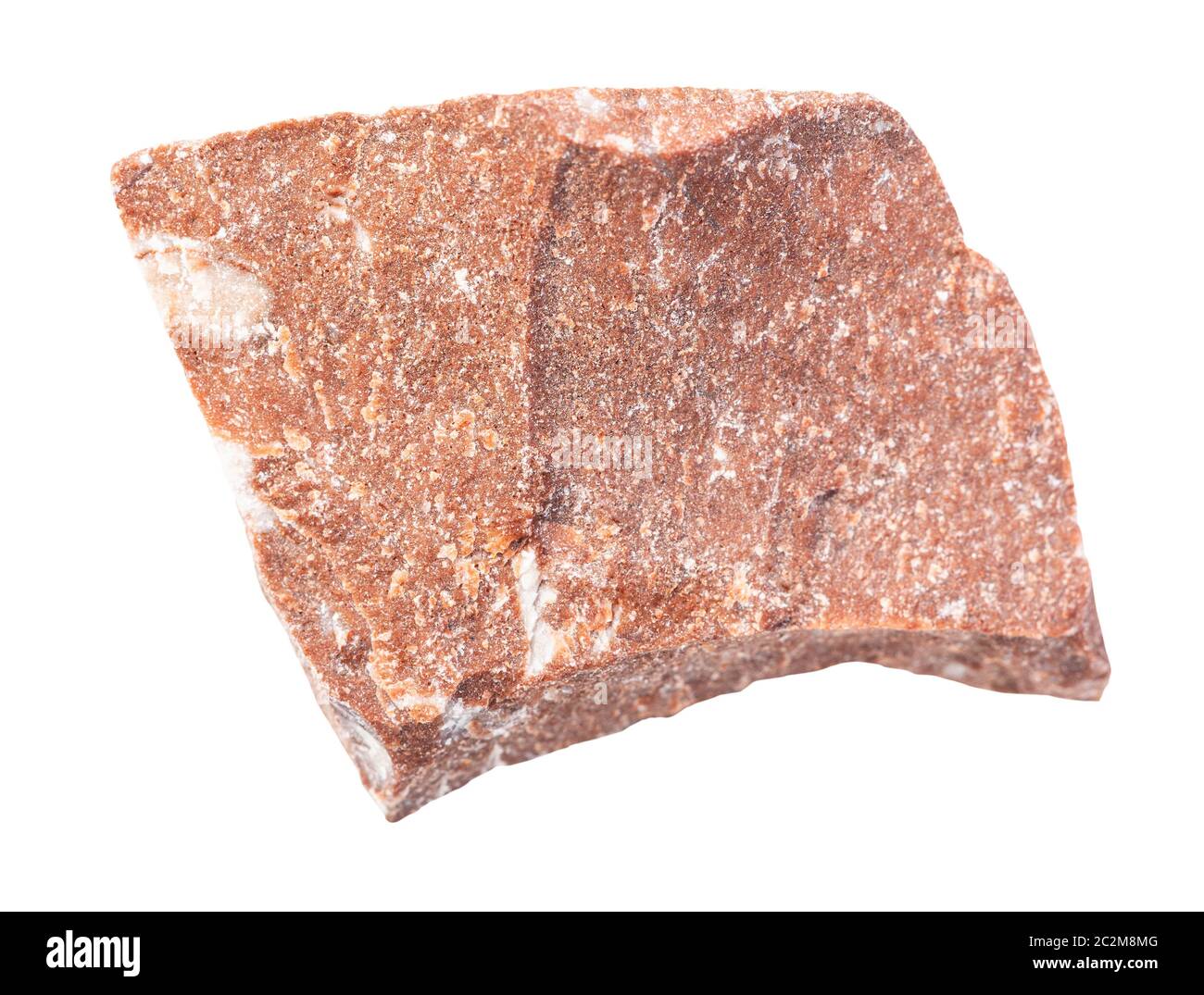 closeup of sample of natural mineral from geological collection ...