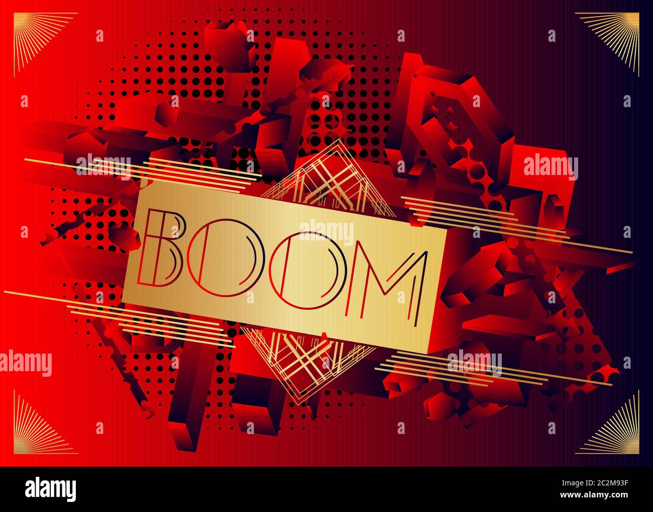 Boom 1930s Stock Vector Images - Alamy
