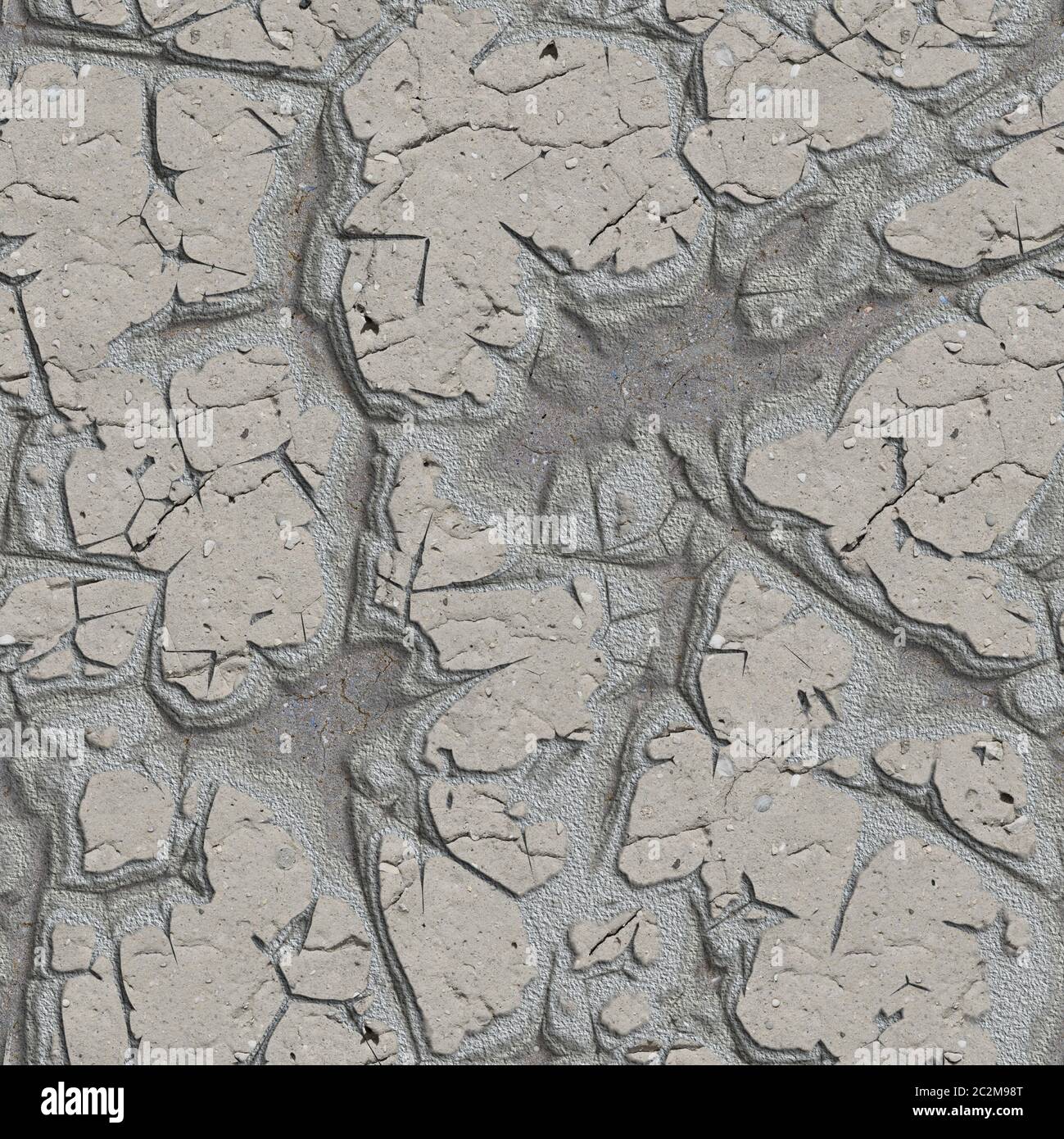 Grey Plaster Wall with Cracks. Seamless Tileable Texture Stock Photo ...