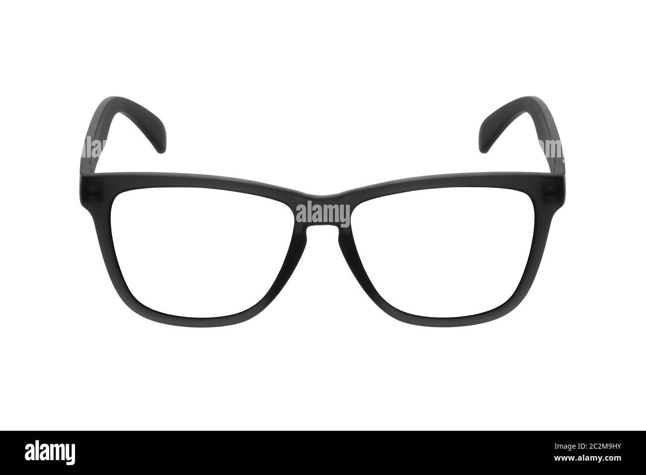 Eye glasses frame black isolated on white background Stock Photo - Alamy