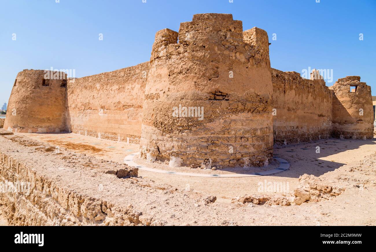 View of the old Arad Fort, in Manama, Muharraq, Bahrain Stock Photo - Alamy