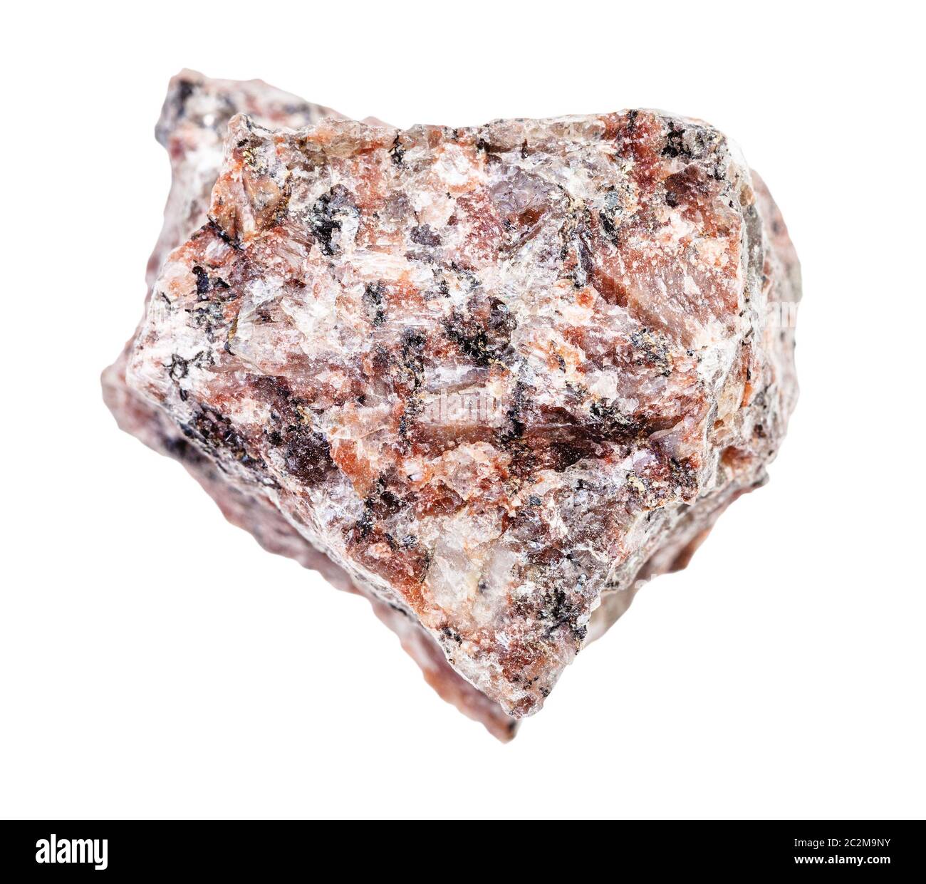 closeup of sample of natural mineral from geological collection - raw ...