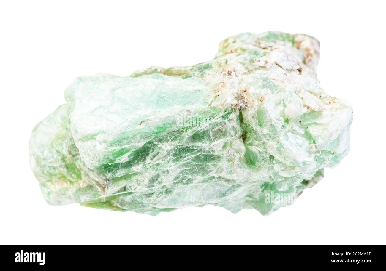 closeup of sample of natural mineral from geological collection - raw ...