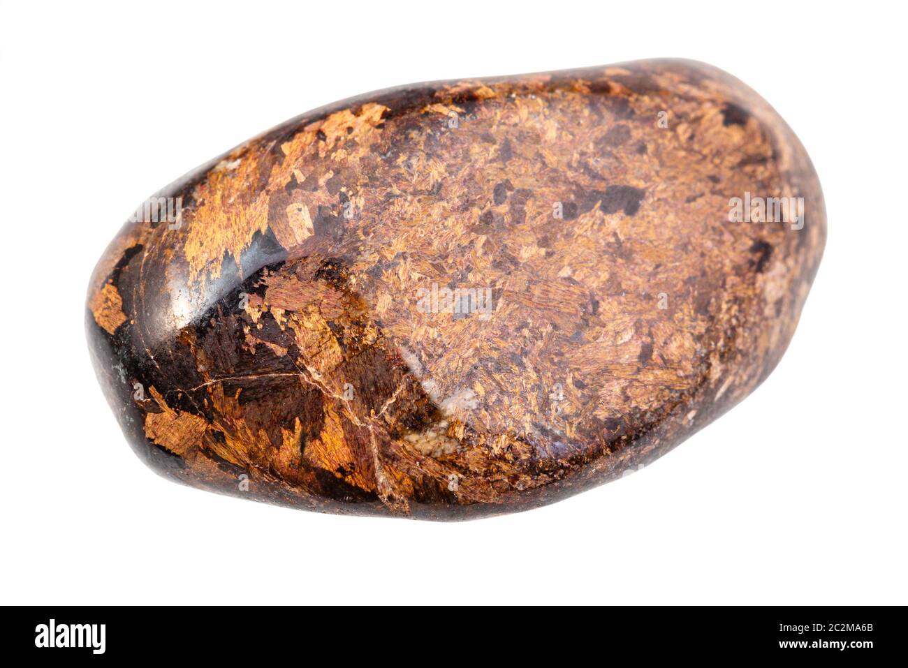 closeup of sample of natural mineral from geological collection ...