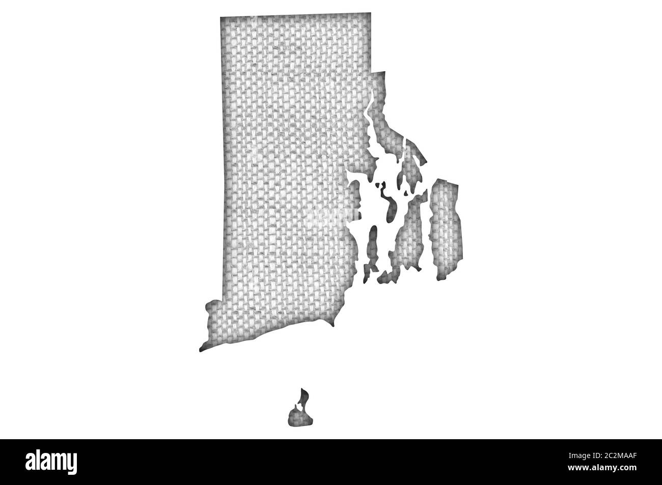 Rhode island state map outline Black and White Stock Photos & Images ...