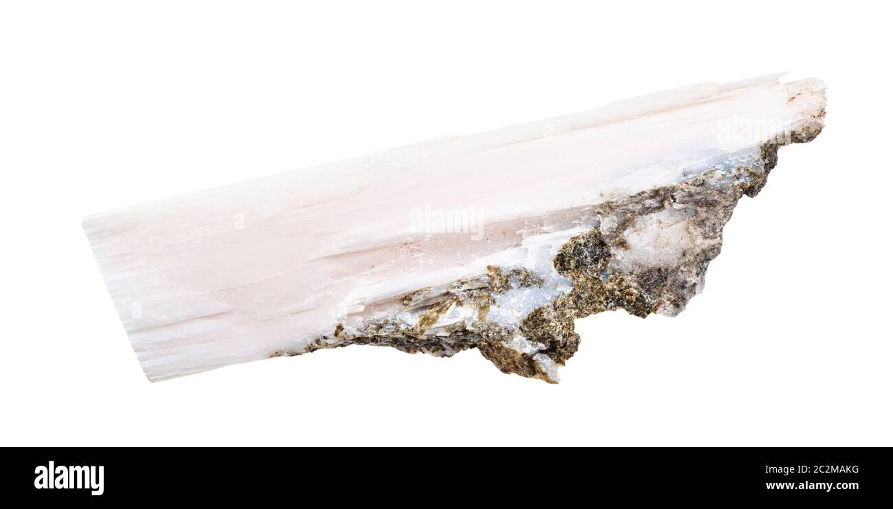 closeup of sample of natural mineral from geological collection ...