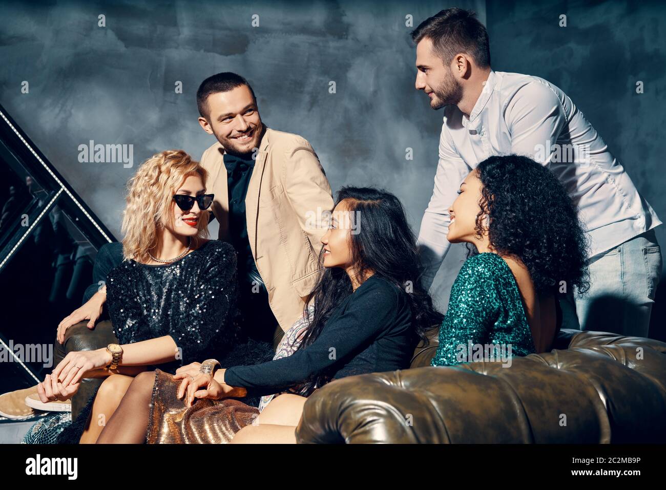Diverse group of people enjoy party and have fun Stock Photo - Alamy
