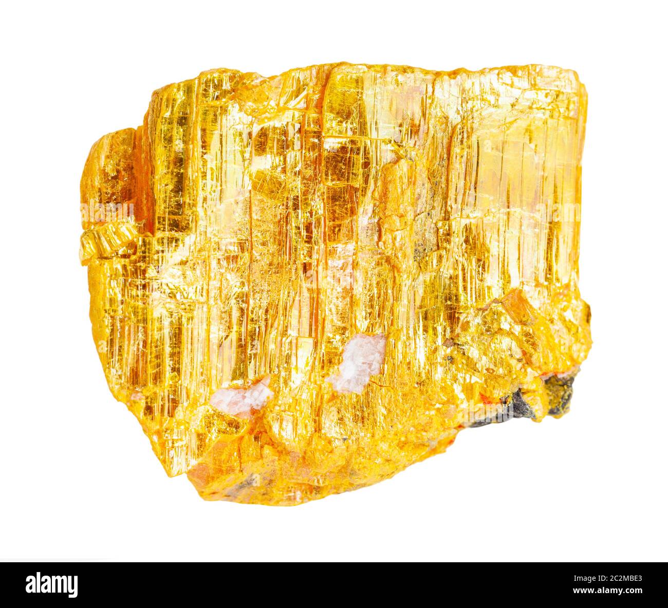 closeup of sample of natural mineral from geological collection - rough ...