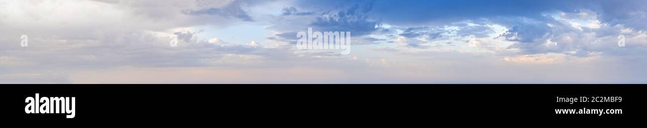Blue morning sky background with clouds Stock Photo - Alamy