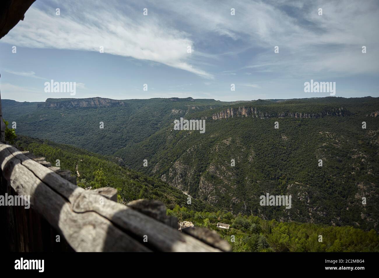 View of the natural mountain of the center of Sardinia seen from the ...