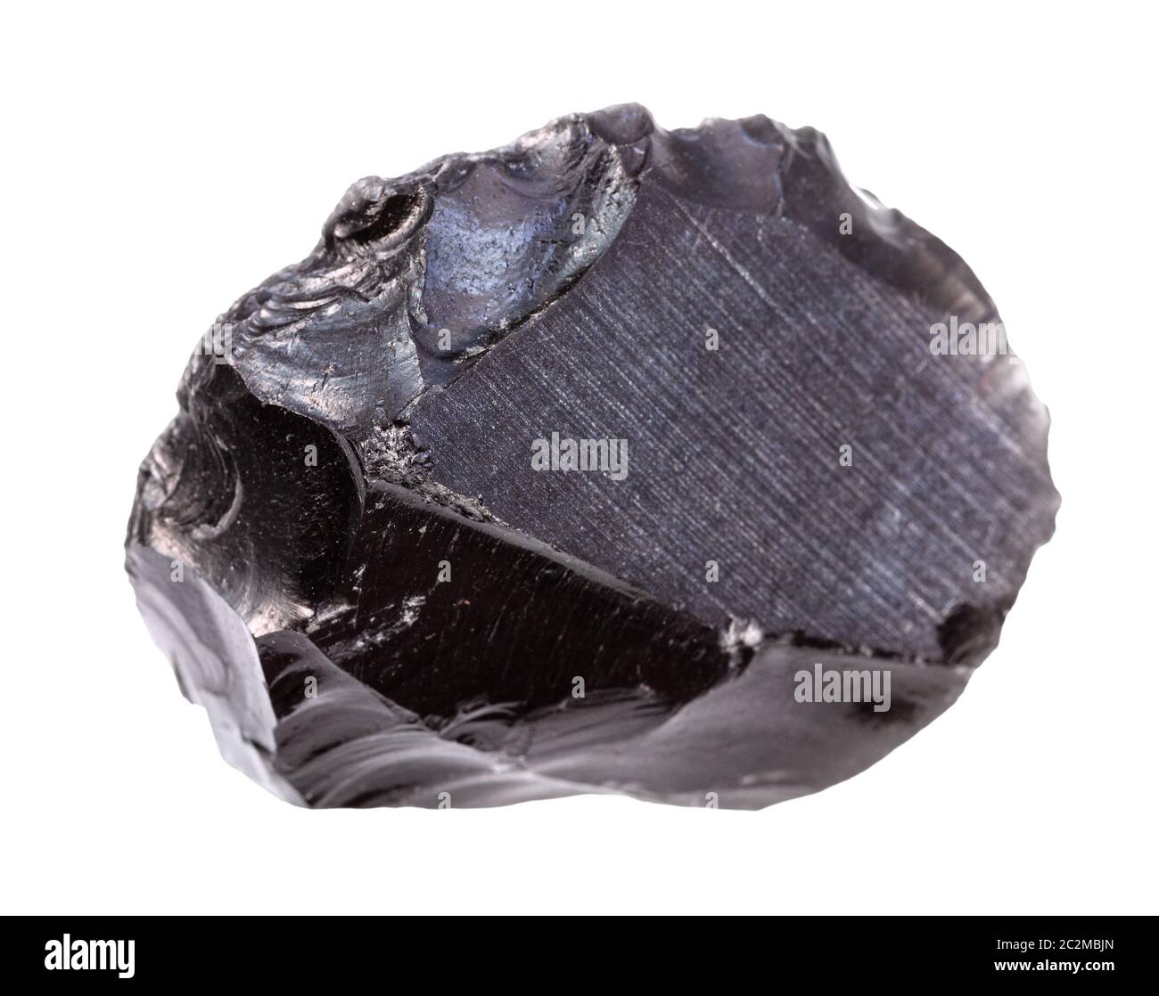 closeup of sample of natural mineral from geological collection - rough ...