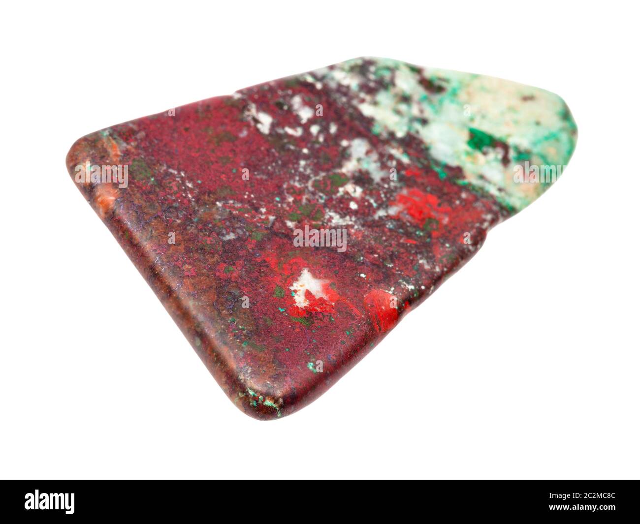 closeup of sample of natural mineral from geological collection ...