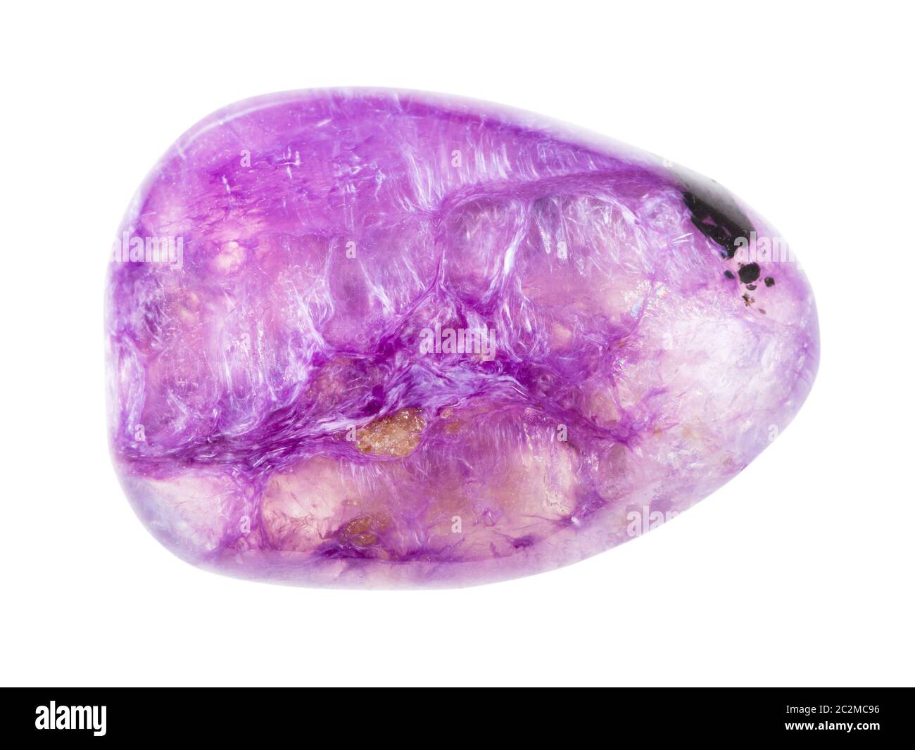 closeup of sample of natural mineral from geological collection ...