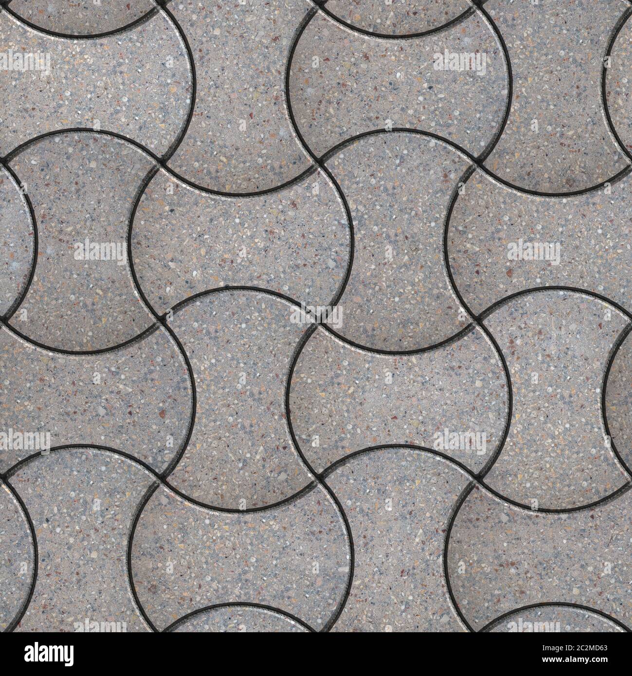 Gray Figured Pavement as Truncated Circle. Seamless Tileable Texture ...