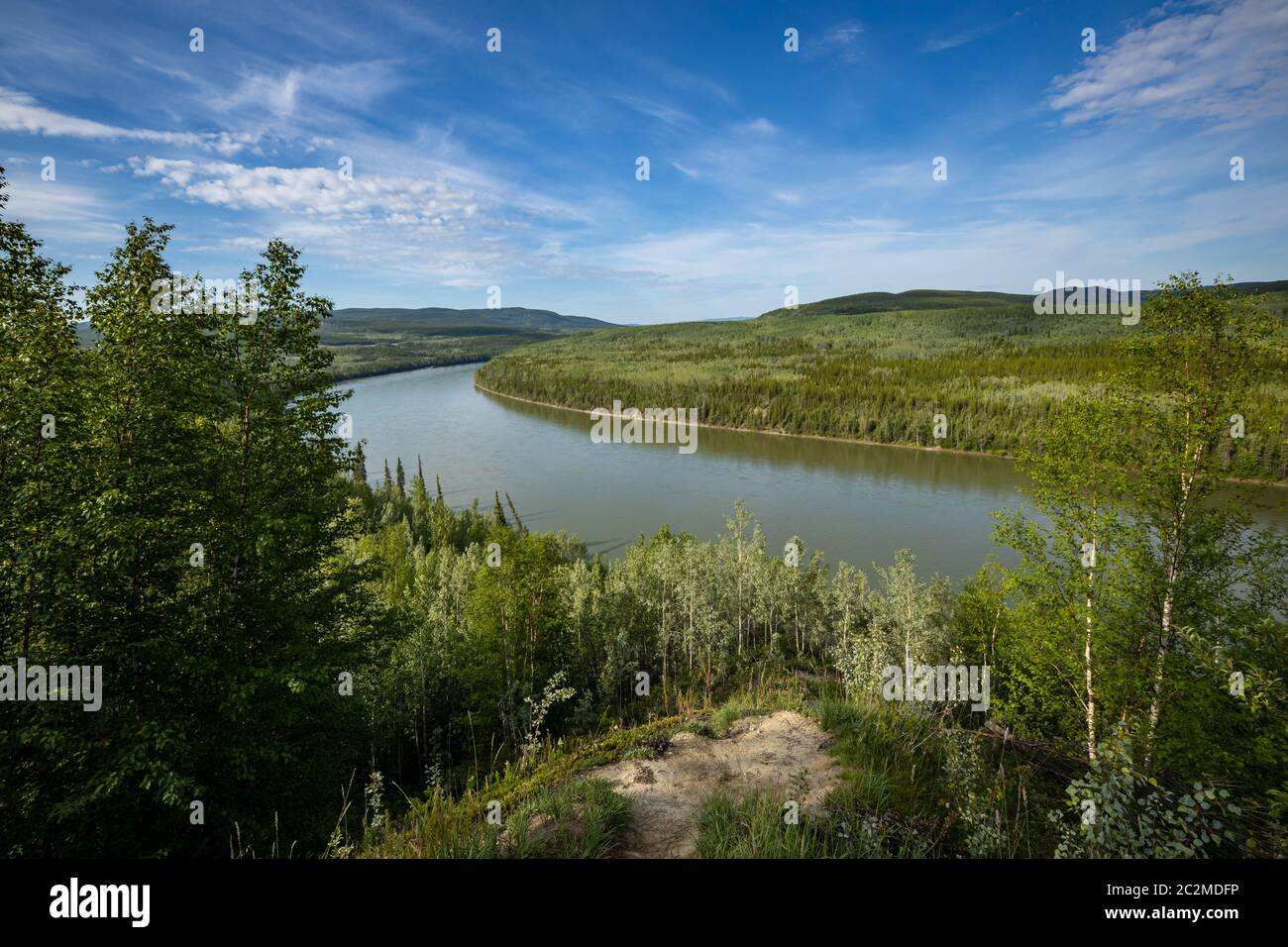 The Liard River along the Alaska Highway in Canada Stock Photo - Alamy