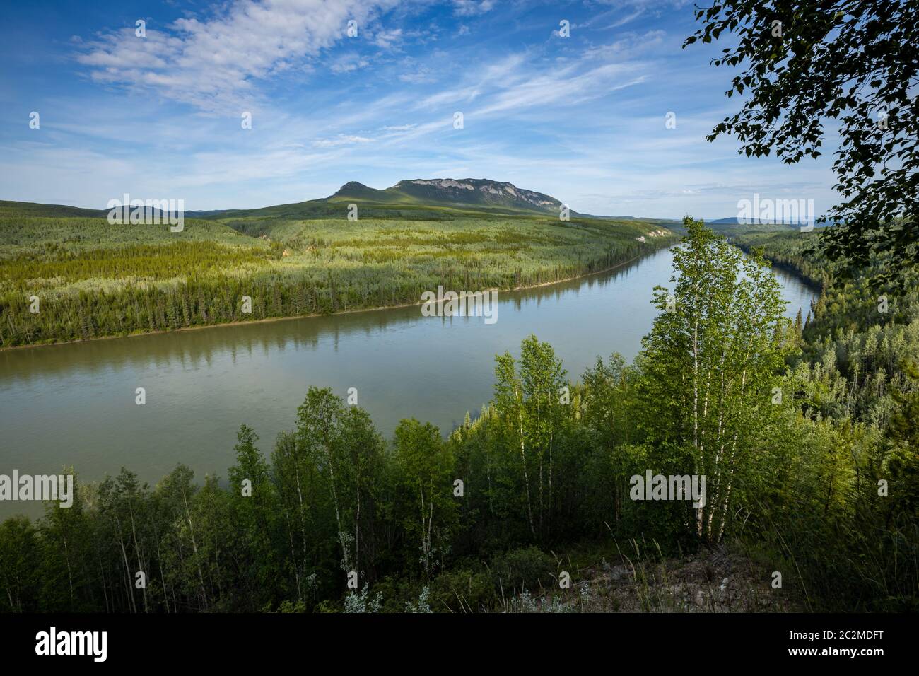 The Liard River along the Alaska Highway in Canada Stock Photo - Alamy