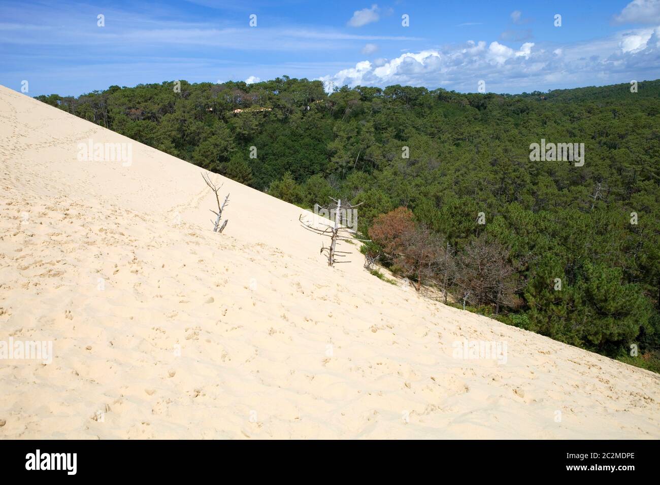 The Famous dune of Pyla, the highest sand dune in Europe, in Pyla Sur ...