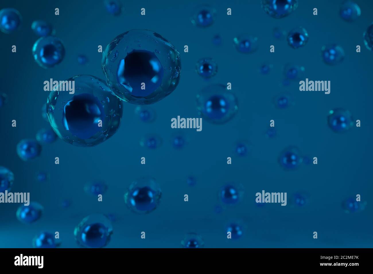 3d rendering of Cell biology deals with the smallest unit of life Stock ...