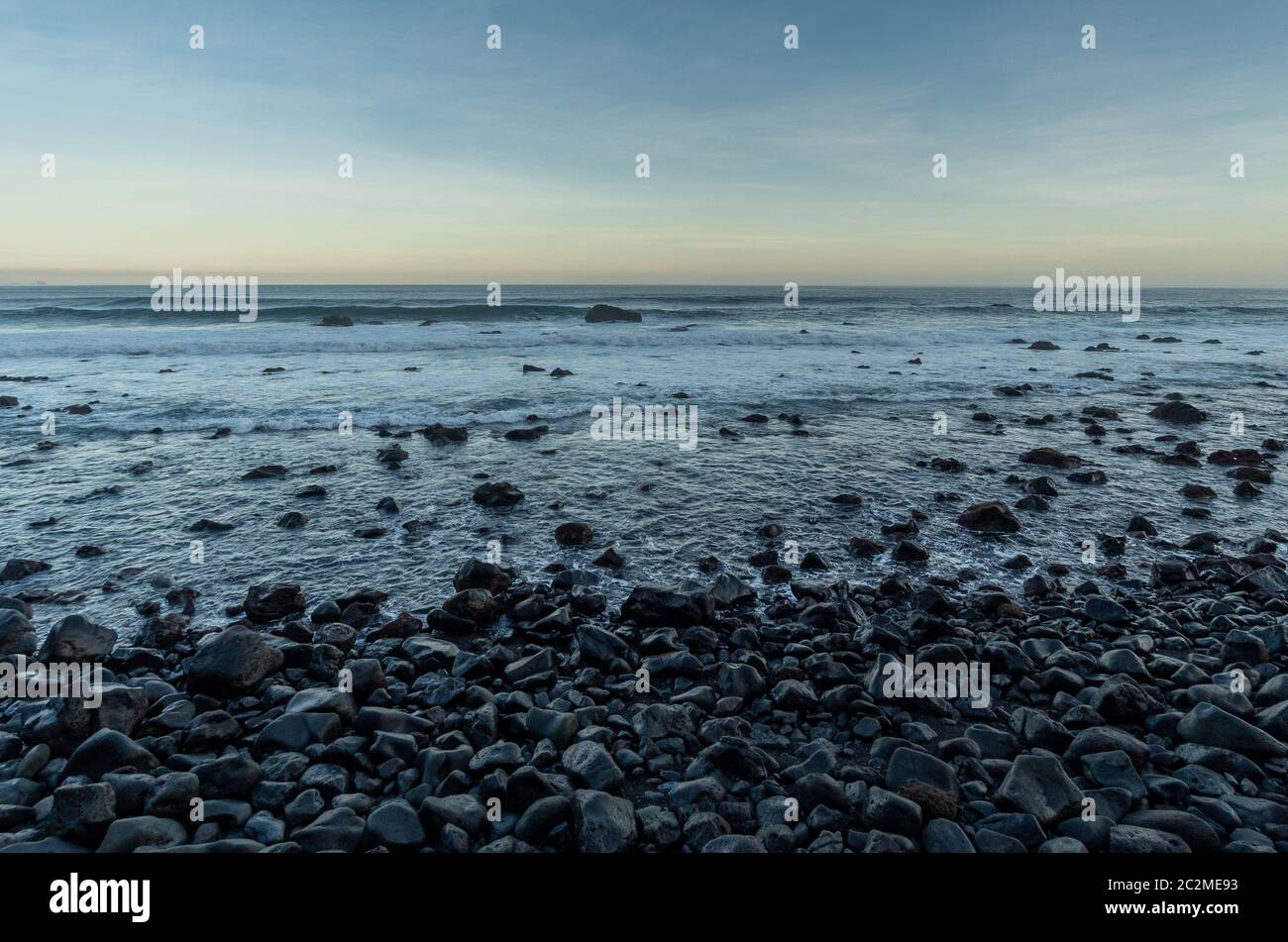 Stoned beach in Madeira Stock Photo - Alamy