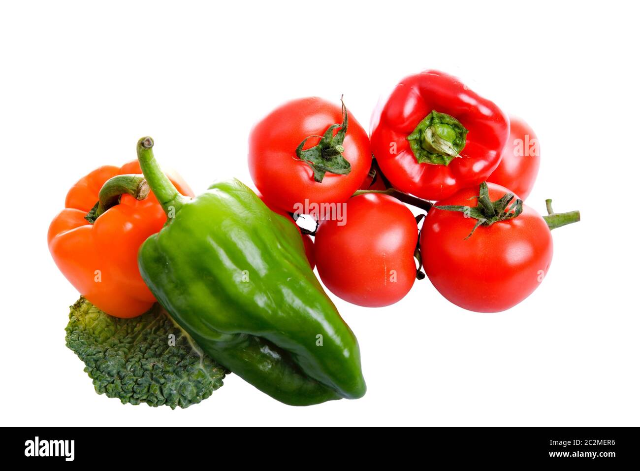 some vegetables isolated on white background Stock Photo - Alamy