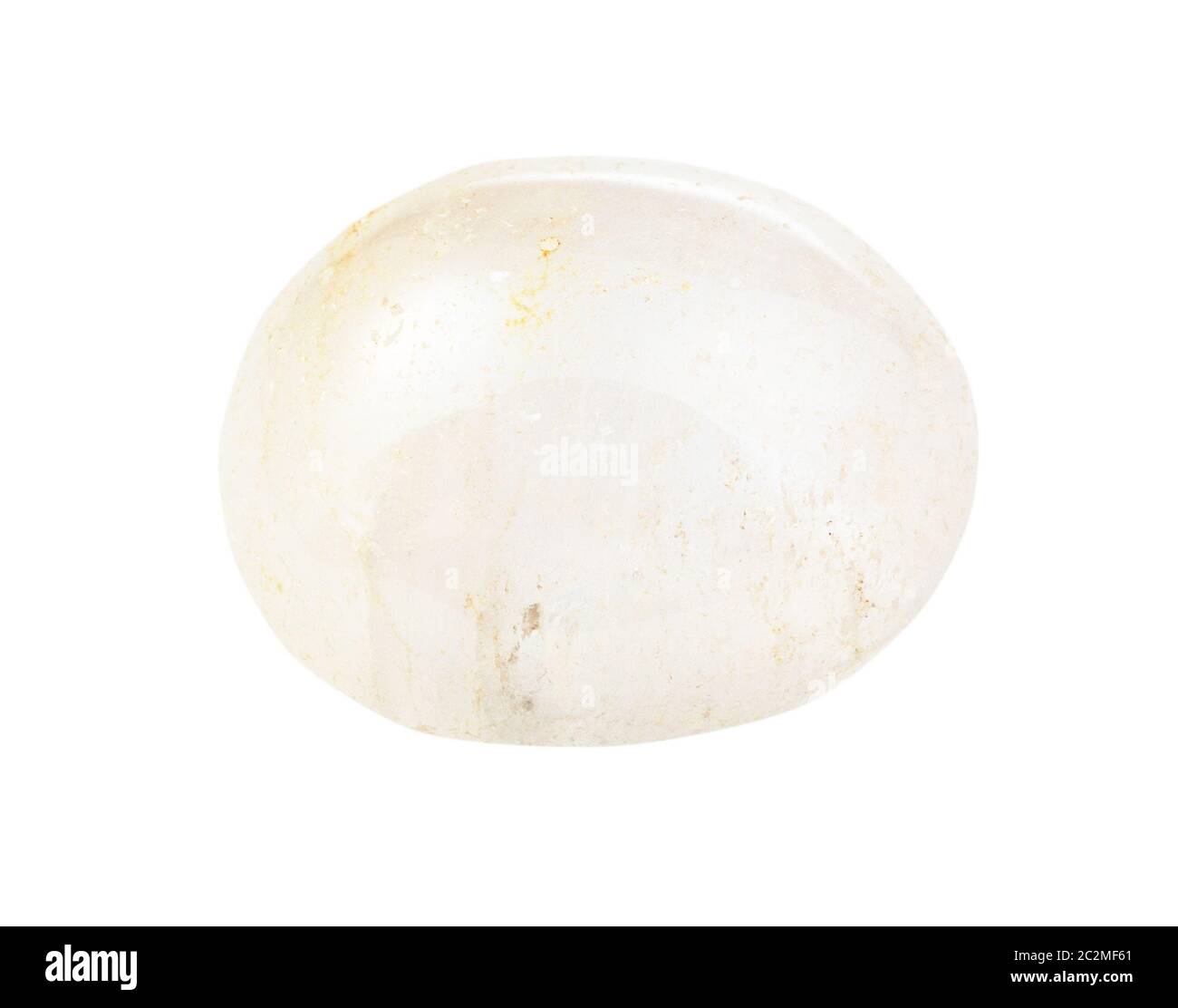 closeup of sample of natural mineral from geological collection - white ...