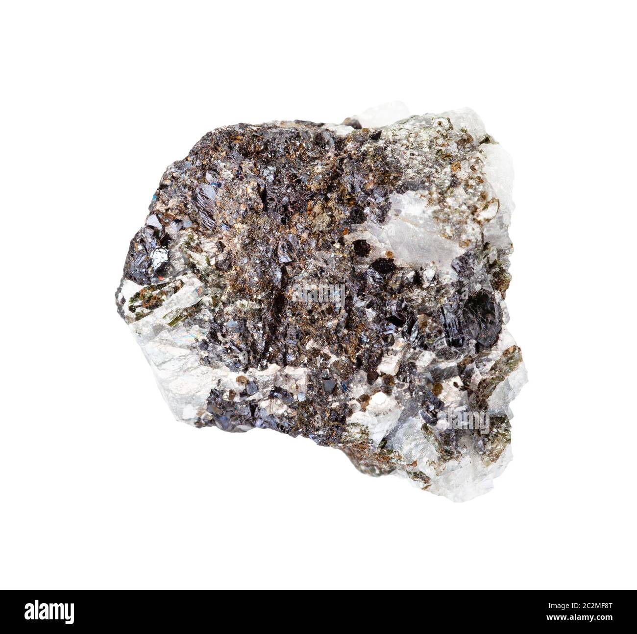 Sphalerite rock sample Cut Out Stock Images & Pictures - Alamy