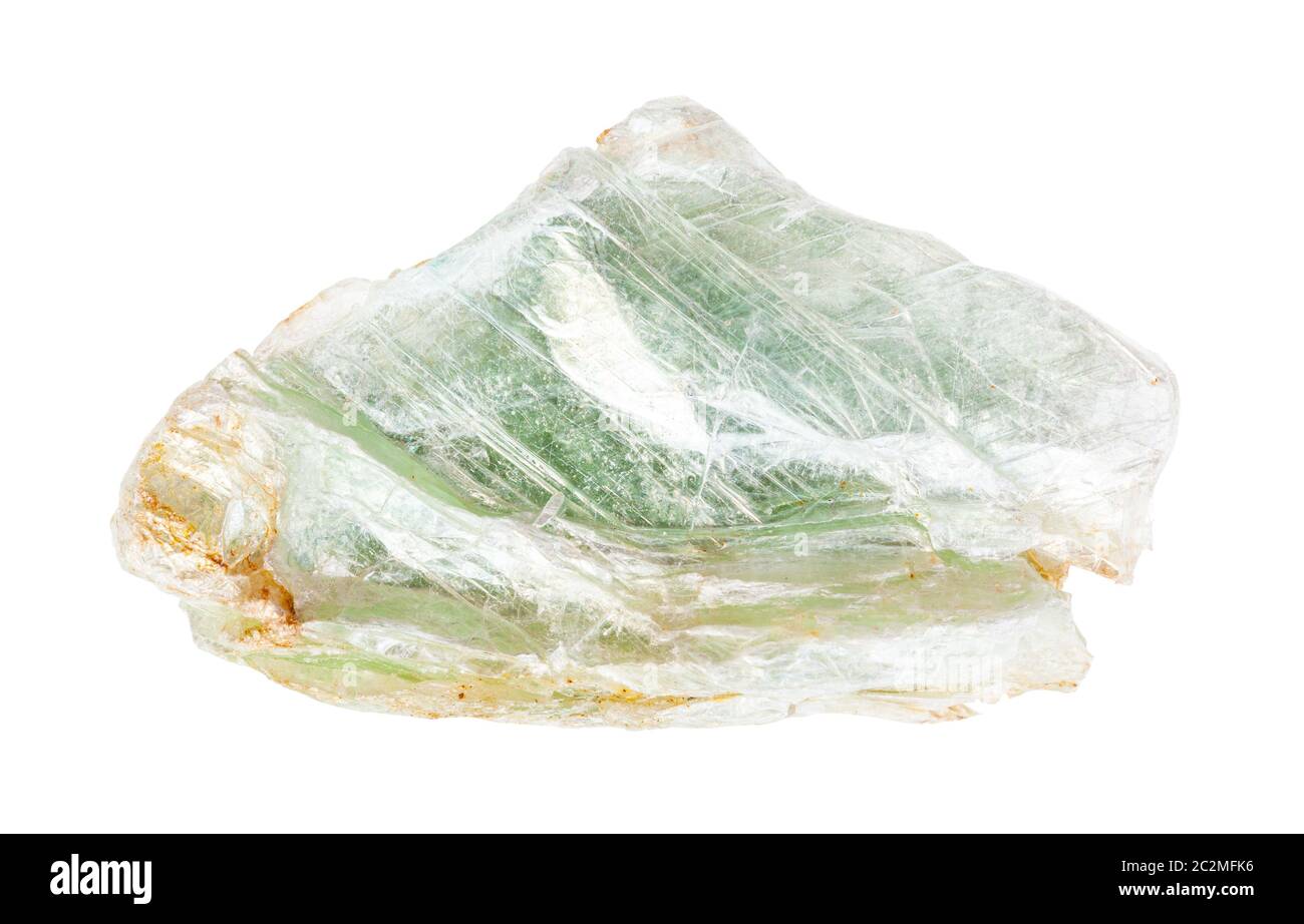 closeup of sample of natural mineral from geological collection ...